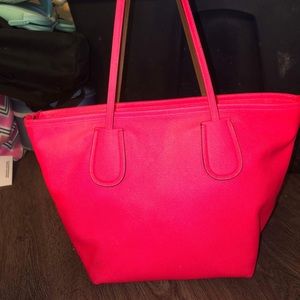 Coach | Bags | Coach Neon Pink Tote Rare Set | Poshmark